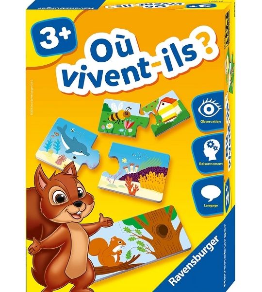 Jeu Éducatif "Où vivent-ils ?" - Découverte des Animaux et Leurs Habit ...